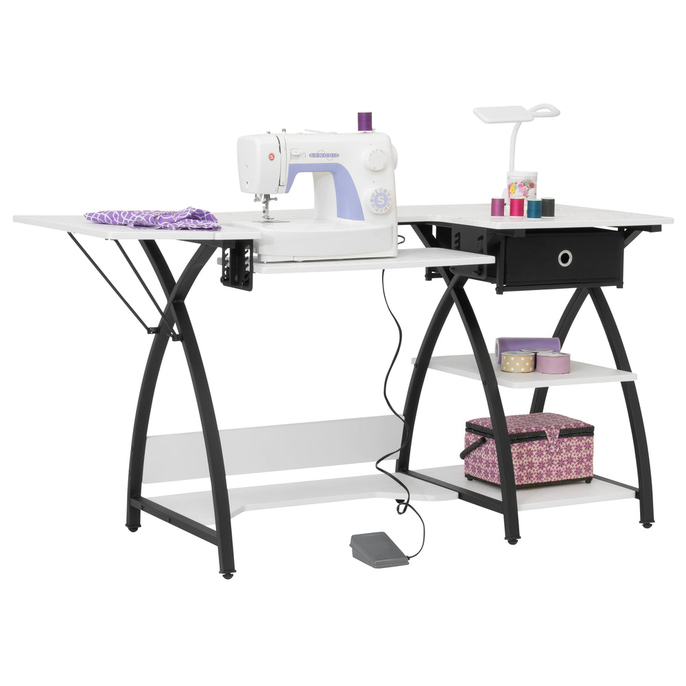 Comet Plus Sewing Machine Table with Cutting Measuring Grid Top, Heigh ...
