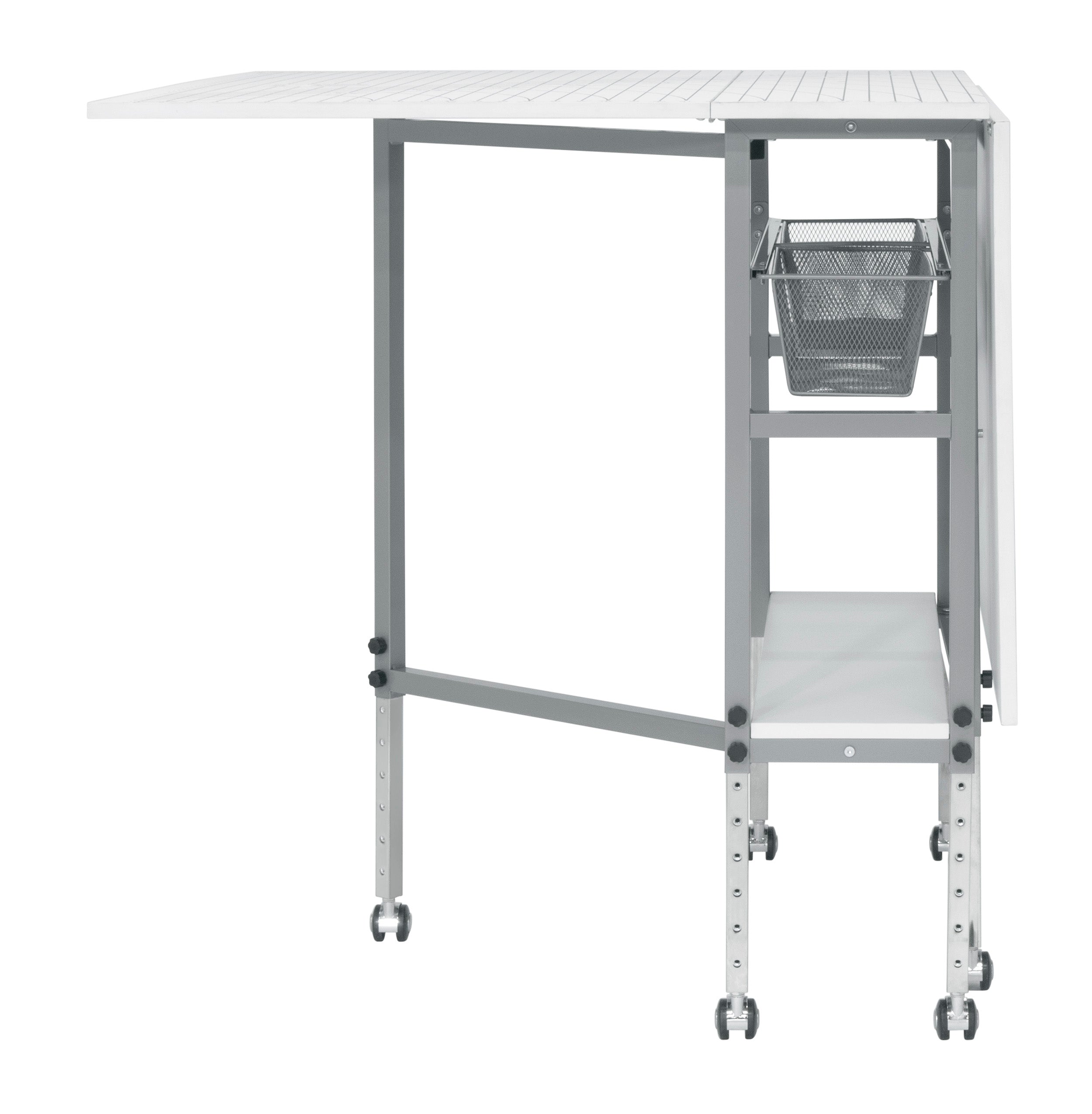 Hobby Fabric Cutting Table with Grid & Guides, Mobile, Folding, Height ...