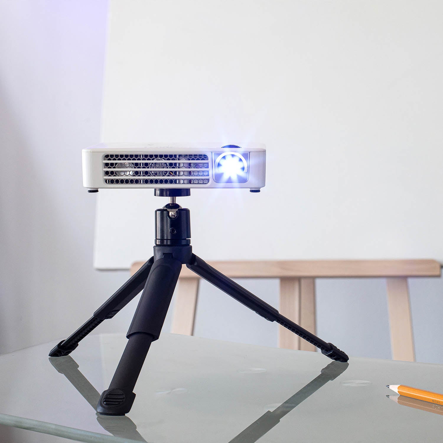 Mini Tripod Tabletopand Handheld Stand for Digital Projectors and Phon ...